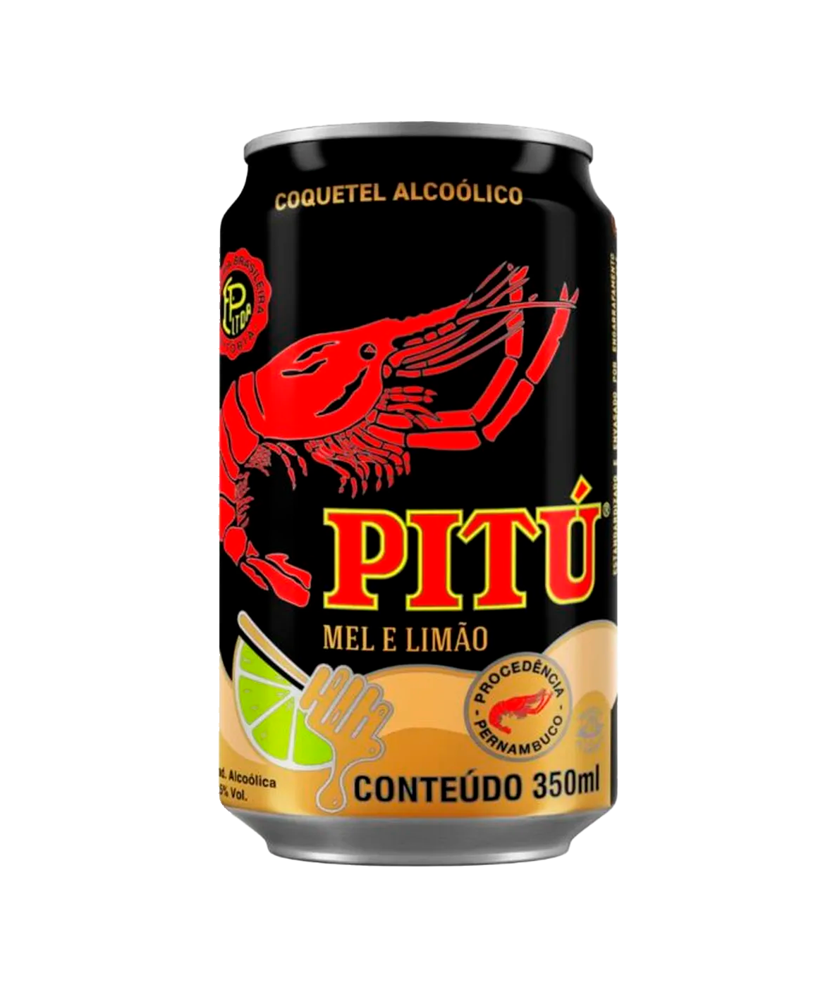 PITU MEL E LIMÃO LATA 350 ML - Comercial Bolsao
