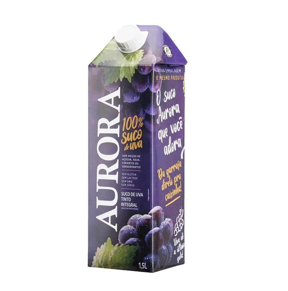SUCO DE UVA INT AURORA 6X1,5LT TP - Comercial Bolsao